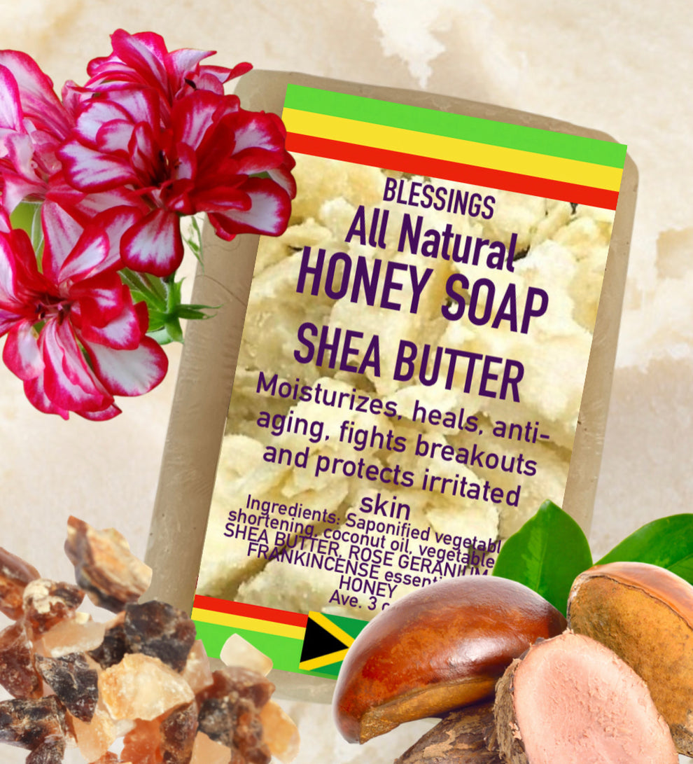 Honey Shea Butter Soap – Blessings All Natural (Jamaica Retail)